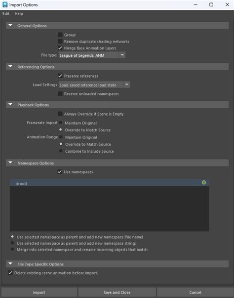 importing and exporting animations runeforge wiki