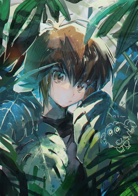 Yuuki Juudai And Winged Kuriboh Yu Gi Oh And More Drawn By Aoki Fumomo Danbooru