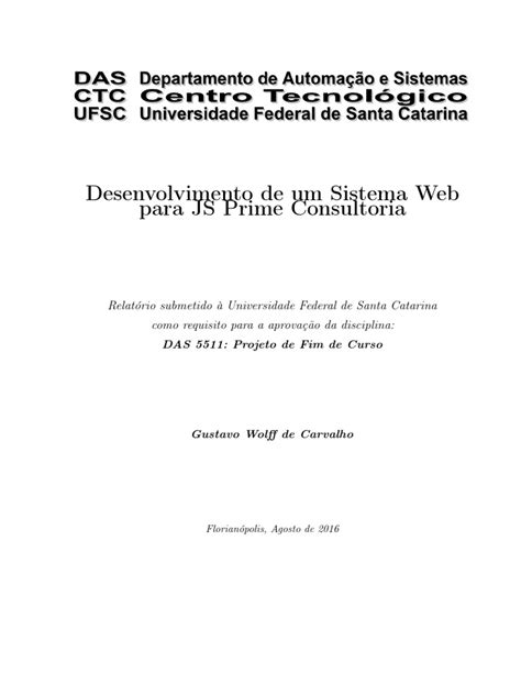 Desenvolviemnto De Um Sistema Web Gustavo Wolff De Carvalho Pdf