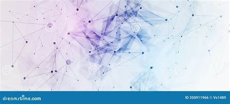 Plexus Effect On Abstract Background Cartoon Vector