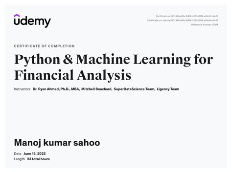 Manoj Kumar Sahoo On Linkedin Udemy Course Completion Certificate