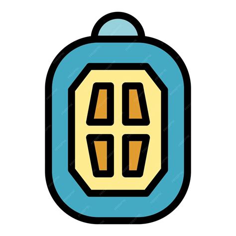 Premium Vector Security Car Keyless Icon Outline Security Car Keyless Vector Icon Color Flat