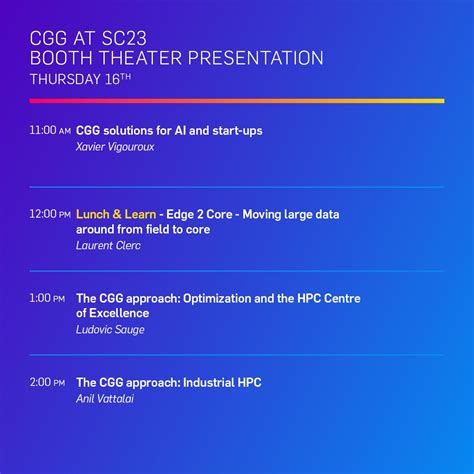 Cgg Digital On Linkedin Sc23 Hpc Ai Hpc Cloud Highperformancecomputing