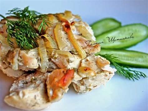 Куриная грудка запеченная в кефирно горчичном соусе — рецепт с фото и видео