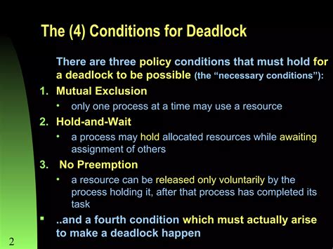 Deadlock Avoidance Ppt Operating Systems Computer Software And