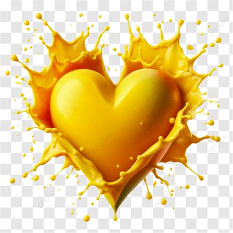 심장 모양의 오렌지 주스 폭발 하트 모양 오렌지 주스 튀김 Png 일러스트 및 이미지 에 대한 무료 다운로드 Pngtree