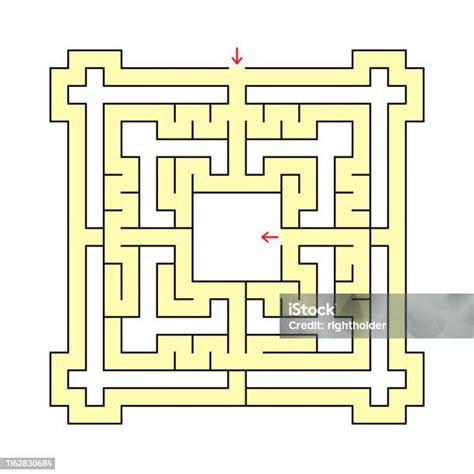 환상적인 모양의 추상 다각형 미로 흰색 배경에 격리된 벡터 그림입니다 0명에 대한 스톡 벡터 아트 및 기타 이미지 0명