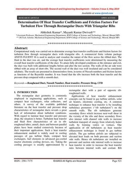 Natural Convection Heat Transfer Flow Visualization Of Perforated Fin…