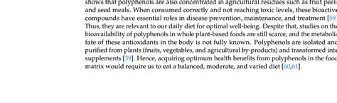 Major Classes Of Polyphenols Selected Polyphenolic Compounds And