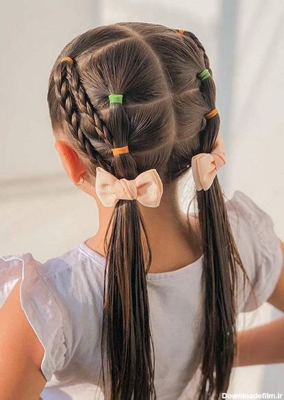 عکس بافت مو ساده بچه گانه