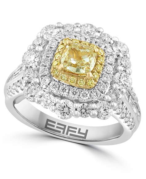 Effy Collection Effy Limited Edition White Diamond 1 5 8 Ct T W And Yellow Diamond 1 Ct T W