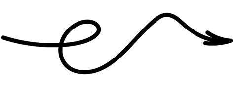 화살표가 구부러져 있습니다 하나의 고리가 있는 물결 모양의 검은색 화살표 그림 곡선 기호는 오른쪽을 향합니다 거리에 대한 스톡 벡터 아트 및 기타 이미지 Istock