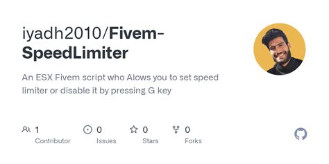 GitHub Iyadh Fivem SpeedLimiter An ESX Fivem Script Who Alows You To Set Speed Limiter Or
