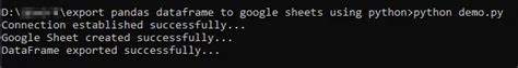 Exportieren Sie Den Datenrahmen Von Pandas Mit Python Nach Google