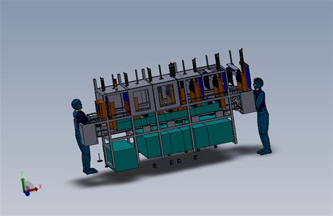 通道式高压喷淋清洗机 SOLIDWORKS 2018 模型图纸下载 懒石网
