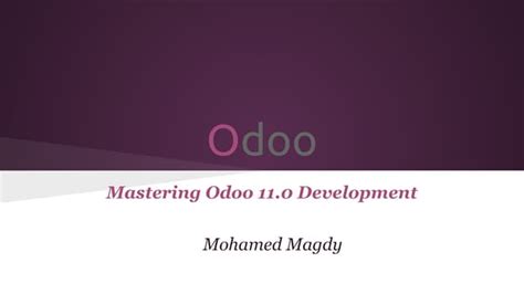 odoo technical concepts summary ppt