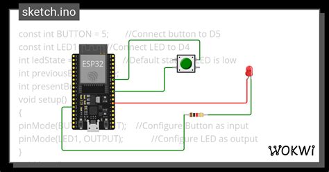 Switch And Led Interface Mohamad Ashrafs Wokwi Esp32 Stm32 Arduino