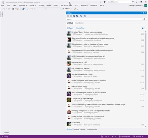 Searching For Pull Request Too Soon Can Freeze Visual Studio Issue Github Visualstudio