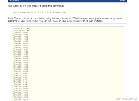Physionet心电信号数据集获取与处理 Csdn博客