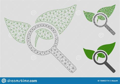 Find Herbs Vector Mesh Network Model And Triangle Mosaic Icon Stock Vector Illustration Of