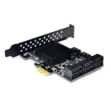PCIE SATA III 8 Ports Controller Card PCIe 2 0 x1 SATA 6G Ex 虎窝淘