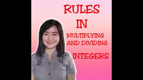How To Multiply And Divide Integers Tagalog Youtube