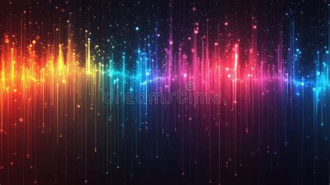Colorful Abstract Line Graph With Gradient From Blue To Red And