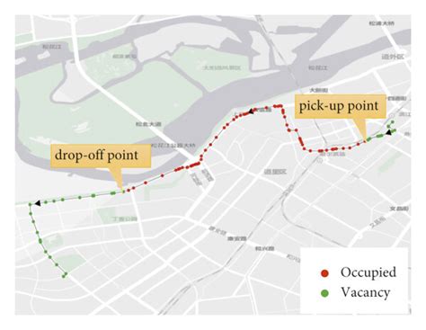 A Piece Of Continuous Trajectory Of A Taxi Download Scientific Diagram