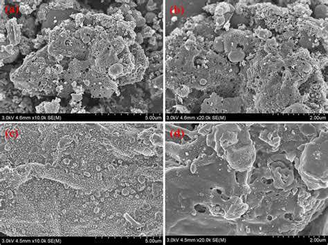 A And B Sem Of Biochar C And D Sem Of Af Biochar Download Scientific Diagram