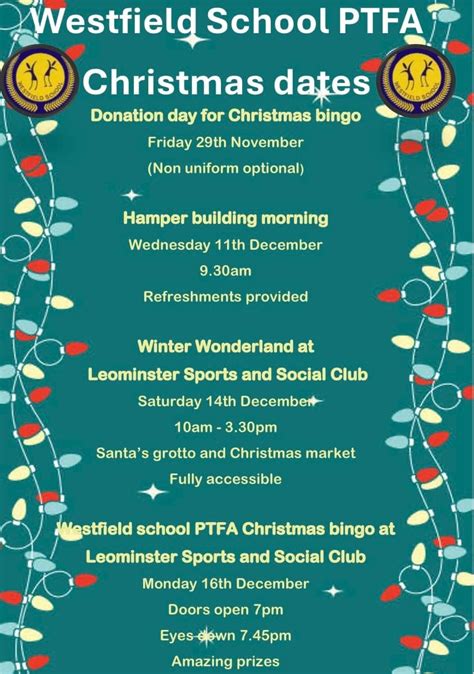 Ptfa Events Westfield School