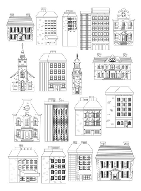Architectural Sketches Of Diverse Historic Buildings And Structures Jiffy Designs Architectural Sketches Of Diverse Historic Buildings And Structures Jiffy Designs