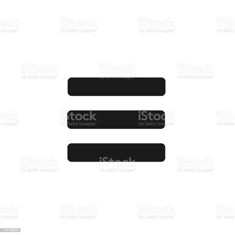 Vector Illustration Interface Menu Button Icon Stock Illustration