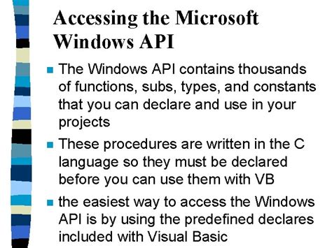 Introduction To The Windows API N API Application
