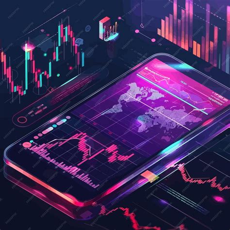 A Phone With A Graph On The Screen And The Word Graph On The Screen