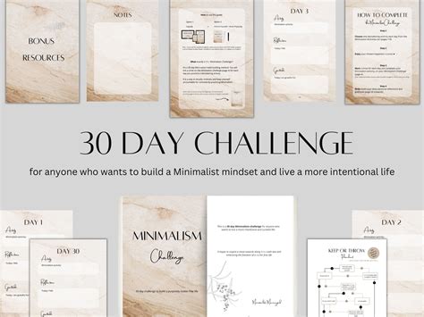Minimalist 30 Day Challenge Printable 30 Days Declutter Declutter Challenge Minimalists Digital