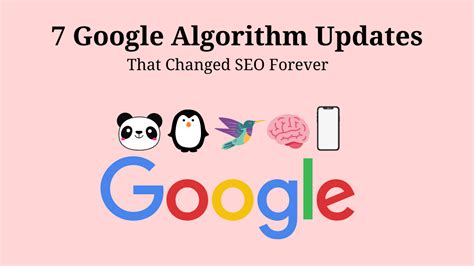 Google Algorithm Updates That Changed SEO Forever HuntBiz