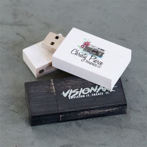 Vintage Wood Flash Drive Type A Pro Branding Store