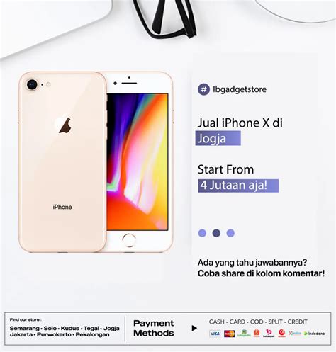Jual Iphone X Di Jogja Harga Murah Jutaan Aja Ibgadgetstore