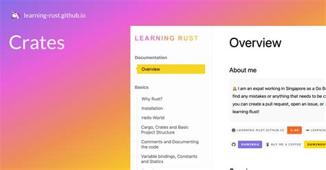 Crates · Learning Rust