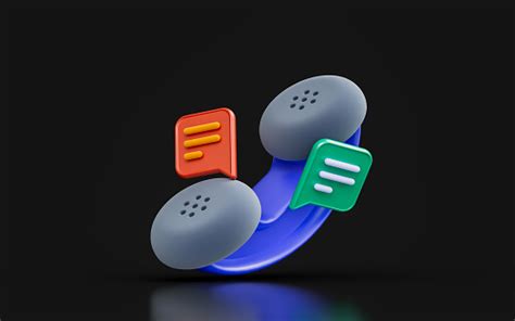 어두운 배경에서 메시지 채팅이있는 통화 기호 3d 렌더링 개념 연설에 대한 스톡 사진 및 기타 이미지 연설 3차원 형태 가상현실 Istock