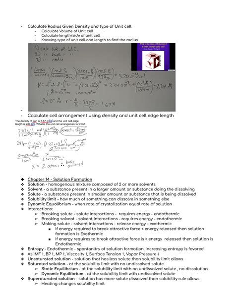 CHEM C106 EXAM 1 Study Guide Pt2 Google Docs Calculate Radius Given