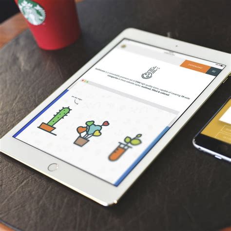 태블릿 화면 디자인 모의 Psd Uidownload