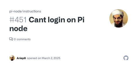Cant Login On Pi Node · Issue 451 · Pi Nodeinstructions · Github