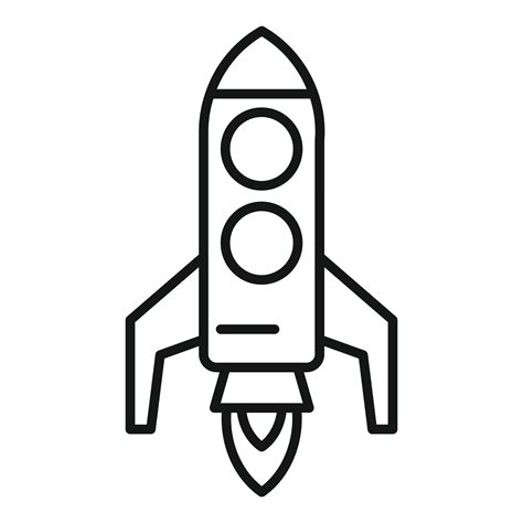 Startup Rocket Icon Outline Vector Business Solution Vector Art At Vecteezy