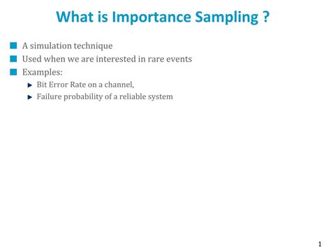 Ppt Importance Sampling Powerpoint Presentation Free Download Id2022632