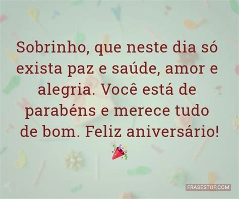 Frases De Aniversário Para Sobrinho Frasestop