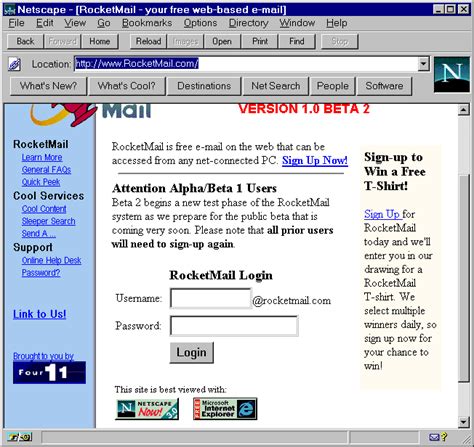 Rocketmail Username