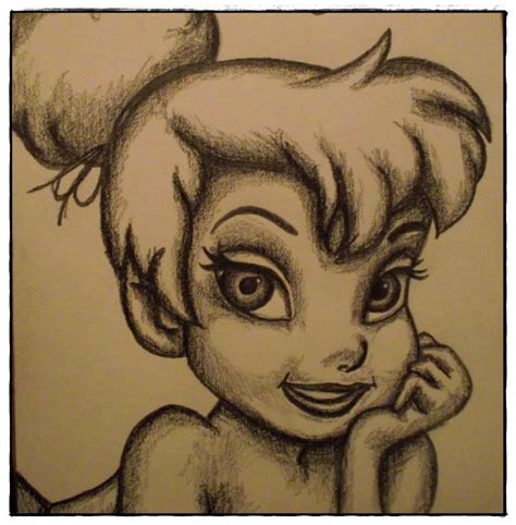 Tinkerbell Sketch Drawing Coloring Barbie