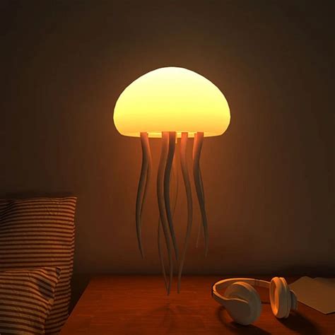 Creative Jellyfish Light Voice Control Flexible Tentacles Led Ambient