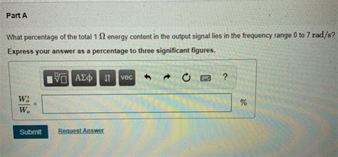 Solved The Input Current Signal In The Circuit Seen In